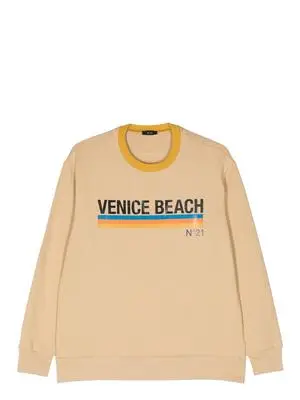 N°21 Venice Beach Crewneck Sweatshirt - Beige