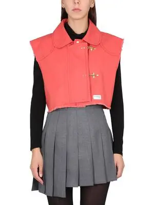 FAY Vest With Hook And Eye Closure - Red