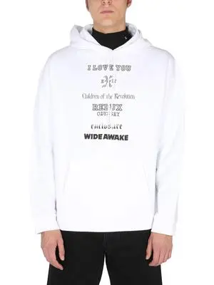 Raf Simons Hooded Sweatshirt - White