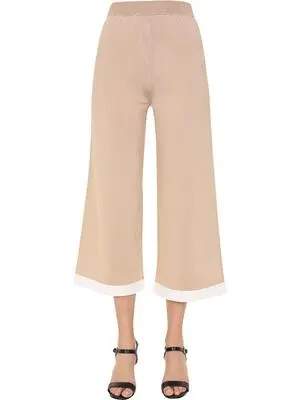 Moschino Cropped Trousers - Beige