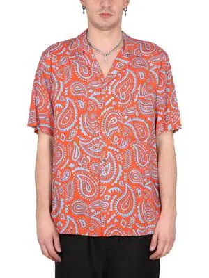 MARCELO BURLON COUNTY OF MILAN Paisley Hawaii Shirt - Red