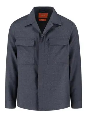 CRUNA Virgin Wool Shirt - Gray