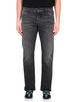 MARCELO BURLON COUNTY OF MILAN Straight Leg Jeans - Black