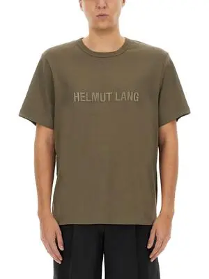Helmut Lang T-shirt With Logo - Beige