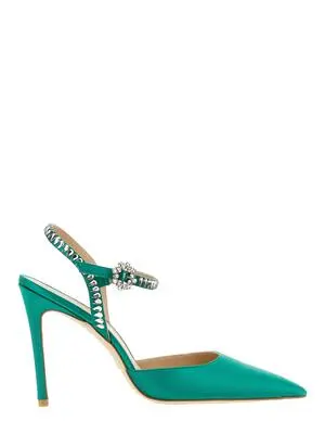 STUART WEITZMAN Gemcut 100 Ankle Strap Pumps - Green