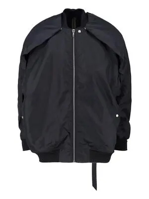 Rick Owens Peter Nvc Convertible Bomber Jacket - Black