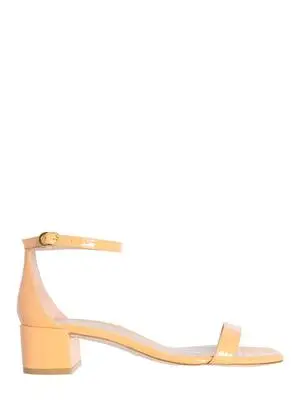 STUART WEITZMAN Nudist Curve 35 Block Sandals - Yellow