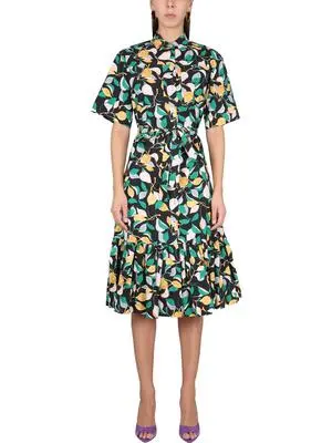 La DoubleJ Shirt Dress With Belt - Multicolour