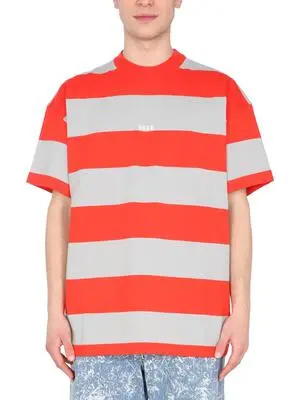 MSGM T-shirt With Embroide Logo - Red