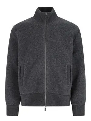 Thom Browne Wool Zip-up Jacket - Gray