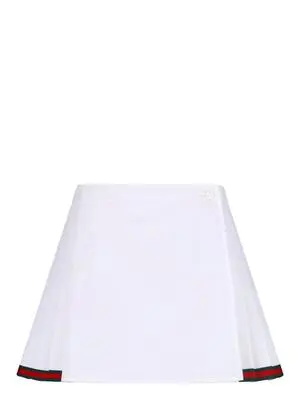 Gucci Pleated Mini Skirt - White