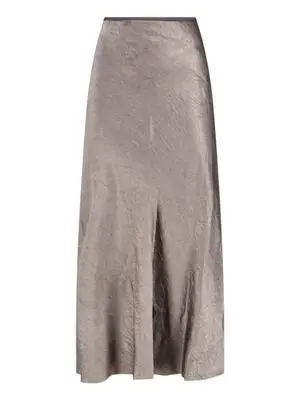 MAISON MARGIELA Satin Midi Skirt - Taupe