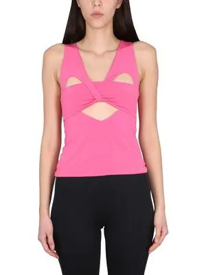 AMBUSH Top With Cut-out Details - Fuchsia