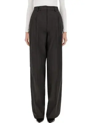 THELATEST Poplin Trousers - Black