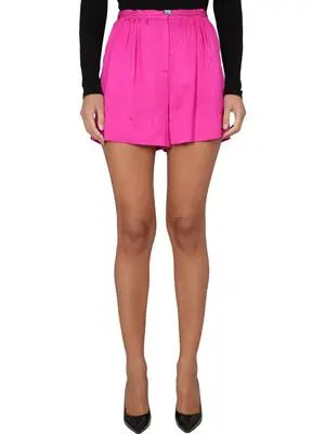 Moschino Viscose Shorts - Fuchsia