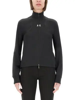 COURREGES Interlock Scuba Jacket - Black