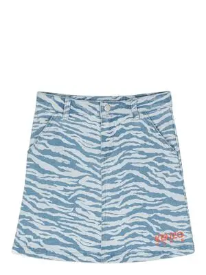Kenzo Printed Skirt - Baby Blue