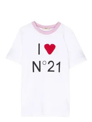 N°21 T-shirt Mc I Love - White