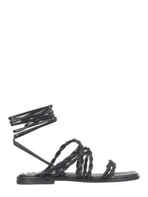 STUART WEITZMAN Calypso Lace Up Sandals - Black