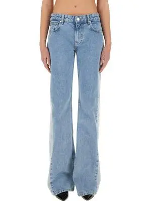 Moschino Two-tone Flare Jeans - Denim