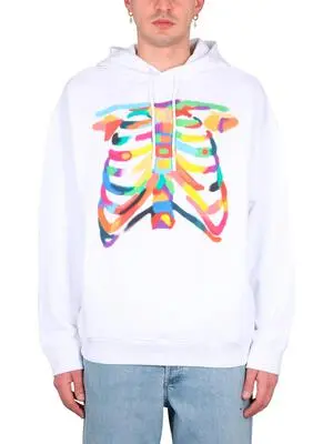 MARCELO BURLON COUNTY OF MILAN Rib Cage Sweatshirt - White