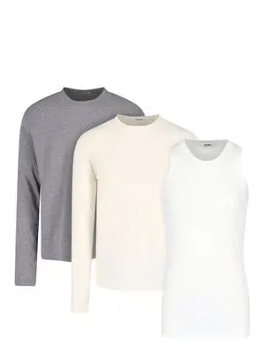 JIL SANDER Set Of 2 T-shirts And Tank Top