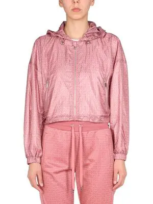Michael Kors Logo Zip Up Jacket - Pink