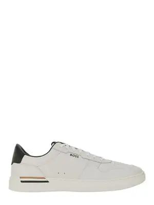 BOSS Leather Low-top Sneaker - White