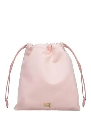 Miu Miu Satin Logo Pouch - Pink