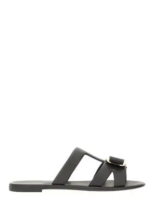 FERRAGAMO Slide Sandal - Black