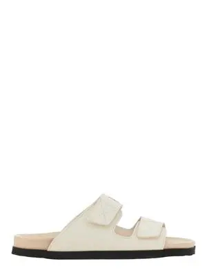 Palm Angels Logo Sandals - White