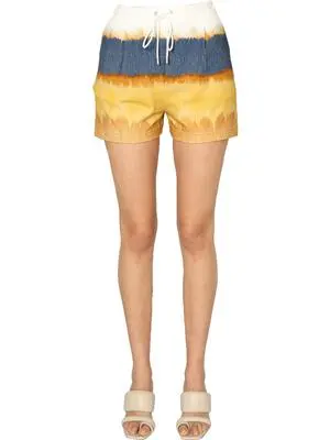 Alberta Ferretti Cotton Shorts - Yellow