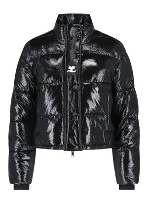 COURREGES Vinyl Short Down Jacket - Black