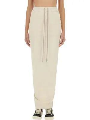 Rick Owens Pillar Maxi Skirt - Ivory