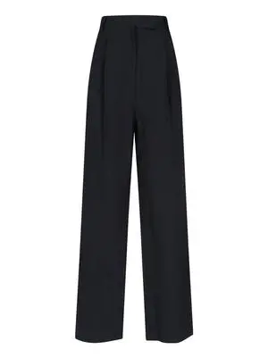 THE FRANKIE SHOP Bea Wide Leg Trousers - Black
