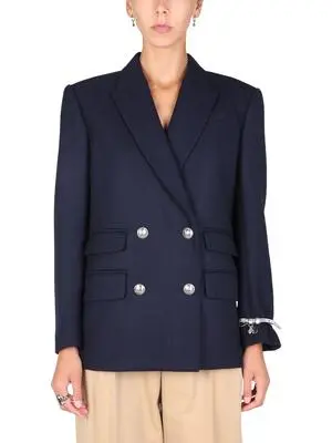 Alexander McQueen Double-breasted Jacket - Blue