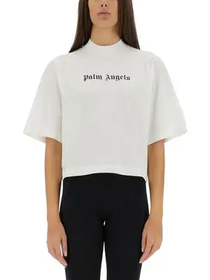 Palm Angels T-shirt With Logo - White