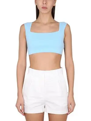 Max Mara Cropped Fit Top - Azure