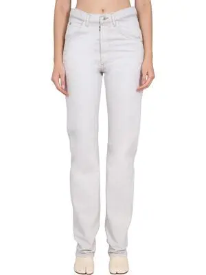 MAISON MARGIELA Straight Leg Jeans - White