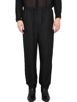 Saint Laurent High-waisted Trousers - Black