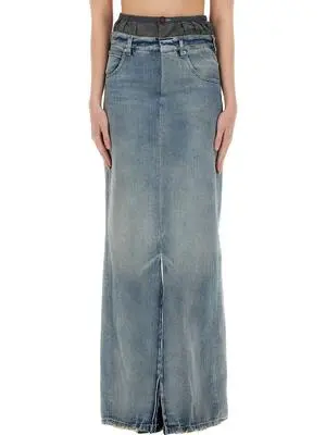 MAISON MARGIELA Maison Margiela Anonymity Of The Lining Skirt Denim