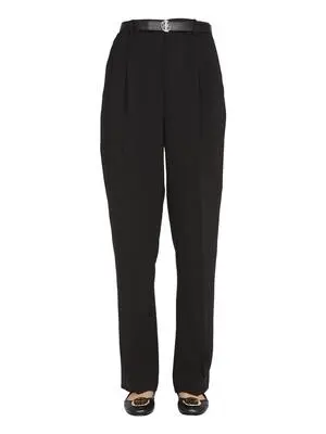 Tory Burch Regular Fit Trousers - Black