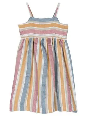 IL GUFO Striped Sleeveless Dress - Multicolour