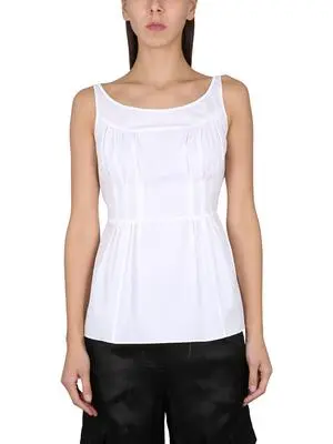 Aspesi Cotton Fil A Fil Top - White