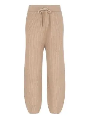 MYTHINKS Ribbed Pants Beige