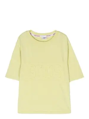 Gcds Logo T-shirt - Yellow