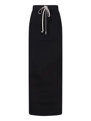 Rick Owens Maxi Sheath Skirt - Black