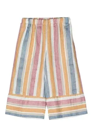 IL GUFO Striped Capri Pants - Multicolour