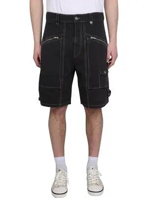 MARANT Peio Denim Bermuda Shorts - Black