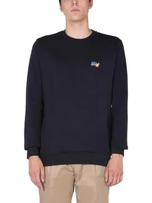 Paul Smith Splatter Print Sweatshirt - Blue